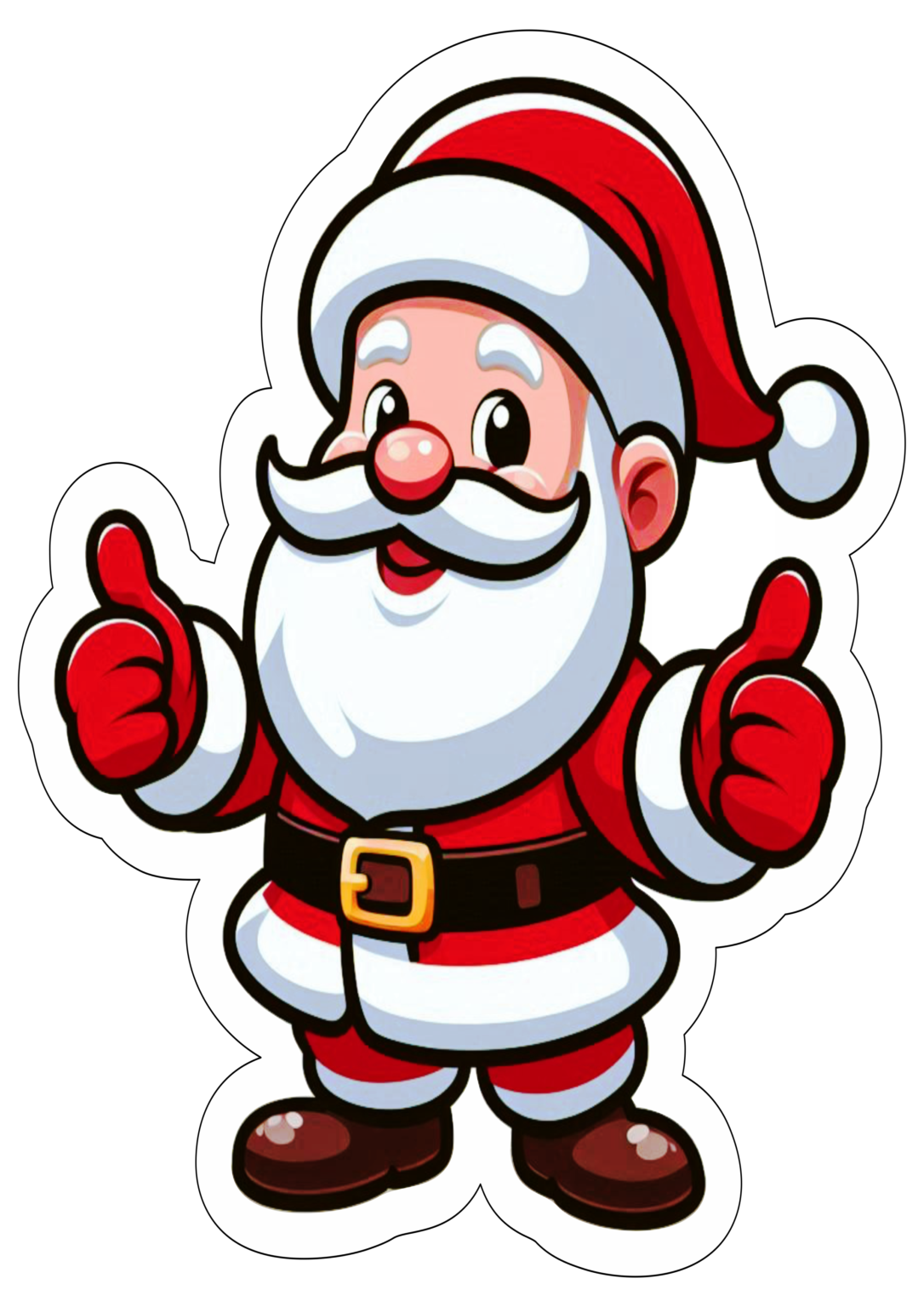 Papai Noel desenho fofinho png